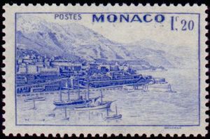 Stamp: Monte Carlo harbor (Monaco(Views) Mi:MC 231,Sn:MC 168B,Yt:MC 275 ...