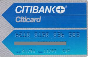 Tarjeta de Banco: Citibank Citicard (Citibank, Estados Unidos de ...