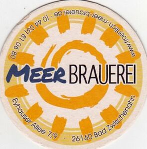 Beer Coaster: Meer Brauerei (Fröhlich-meer-brauerei GmbH, Germany ...
