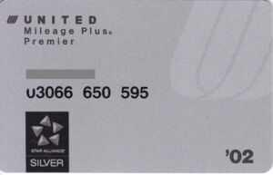 Functional Card: United Mileage Plus - Premier - Silver (Airlines ...