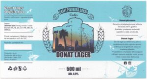 Drink Label: Donat Lager (Pivovara Donat, CroatiaCol:HR-BEER-000728
