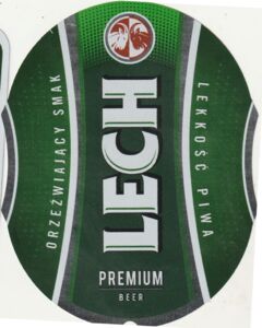 Drink Label: Lech Premium Beer (Lech Browary Wielkopolski, PolandCol:PL ...