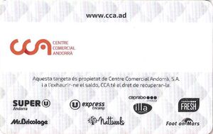 Gift Card: Targeta CCA (CCA - Centro Comercial Andorra, Andorra(Regalo ...