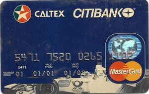 Bank Card: Caltex (Citibank, PakistanCol:PK-MC-0006