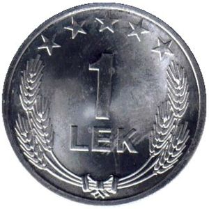 Coin: 1 Lek (Circulation) (Albania(1946~1991 - Peoples Republic (State ...