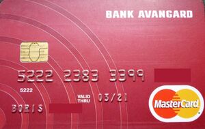 Bank Card: MasterCard Standard Pink (Bank Avangard, RussiaCol:RU-MC-0121.07