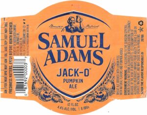 Drink Label: Samuel Adams Jack-O Pumpkin Ale (Boston Beer Co., United ...
