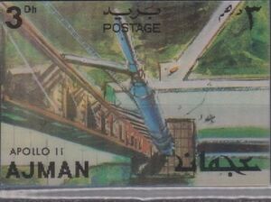 Stamp: Firing Ramp - Firing Stage (Ajman(Apollo 11 (3D)) Mi:AJ 1443,Col ...