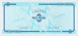 Banknote: 3 Pesos (Cuba) (Foreign Exchange Certificates) Wor:P-FX20
