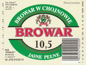 Drink Label: Browar (Browar Chojnow, PolandCol:PL-BEER-003206