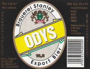 Drink Label: Odys (Browar Chojnow, PolandCol:PL-BEER-003231