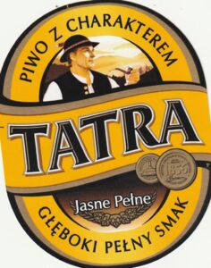 Drink Label: Tatra jasne pelne (Browar Żywiec, PolandCol:PL-BEER-009200