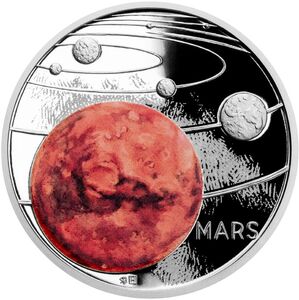 Coin: 1 Dollar (Solar System - Mars) (Niue(Numismatic Product - Solar ...