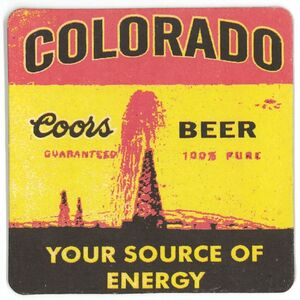 Beer Coaster: Coors Extra Gold (Coors, United States of AmericaCol:US ...