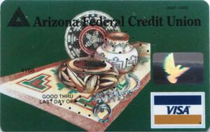 Tarjeta de Banco: Arizona Federal Credit Union (Arizona FCU, Estados ...