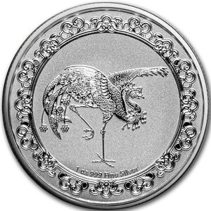 Coin: 2 Dollars (Celestial Animals of Feng Shui - Red Phoenix) (Niue ...