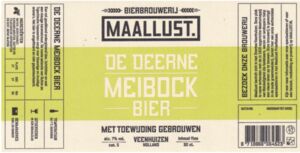 Drink Label: Maallust De Deerne Meibock (Brouwerij Maallust ...