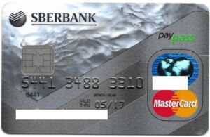 Bank Card: Sberbank (Sberbank, SlovakiaCol:SK-MC-0116.02