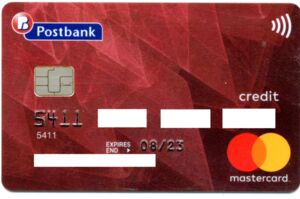 Bank Card: Postbank MasterCard Credit - 03/20/007 (Postbank ...