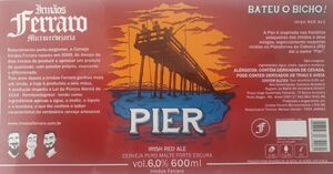 Drink Label: Pier Irish Red Ale (Irmãos Ferraro Microcervejaria Ltda Me ...