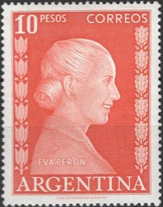 Stamp: Eva Perón (1919-1952) (Argentina(Eva Perón) Mi:AR 608,Sn:AR 616 ...