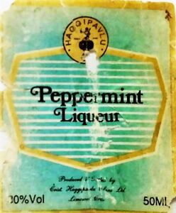 Drink Label: Peppermint Liqueur (Christos Haggipavlou & Sons Ltd ...