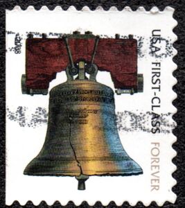 Stamp: Liberty Bell "Forever" (United States of America) (Liberty Bell ...