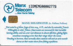 Tarjeta Telefónica: Manx Shearwater (Manx Telecom, Isla de Man) (Manx ...
