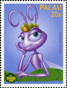 Stamp: Princess Atta (Ant) (Palau(Disney/Pizar's "A Bug's Life") Mi:PW ...