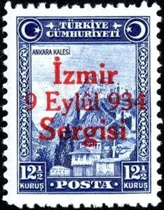 Stamp: No TR902(12,5k) Surcharged in Red (Türkiye (Turkey)(Izmir ...