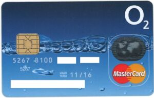 Bank Card: O2 (Všeobecná úverová banka (VÚB Banka), SlovakiaCol:SK-MC ...