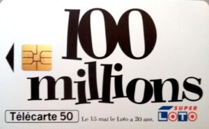 Phonecard: Super Loto 100 Millions 20 ans (France Telecom, France(SpéF ...