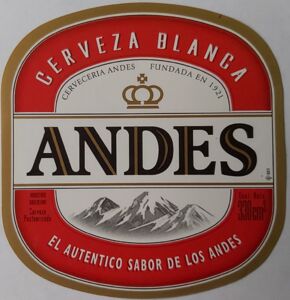 Drink Label: Andes (Cervecería y Maltería Quilmes S.A.I.C.A. y G ...