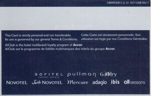 Funktionale Karte: A|Club Silver. Accor - Sofitel, Pullman, Gallery ...