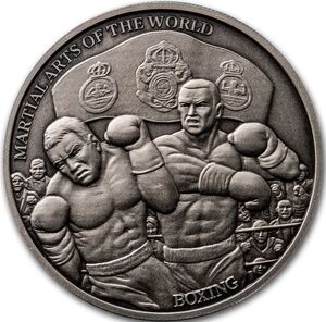 Coin: 5 Dollars (Martial Arts of the World - Boxing) (Niue) (Numismatic ...