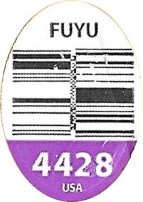 Fruit Sticker: Fuyu #4428 (United States of AmericaCol:US-FR-00717 🍎