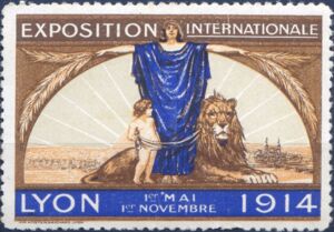 Stamp: International Exposition Lyon (France: Cinderella Stamps(Lyon ...