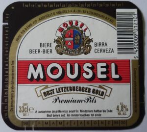Drink Label: Mousel (Brasserie de Diekirch, LuxembourgCol:LU-BEER-000115