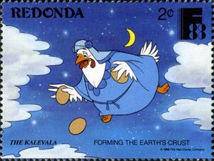 Stamp: Forming the Earth´s Crust - Lady Cluck (Redonda(Disney - Int ...