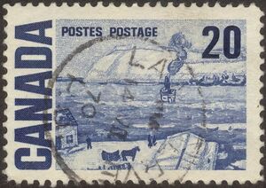 Stamp: The Ferry, Quebec (Canada(Centennial Definitives 1967-1973 ...