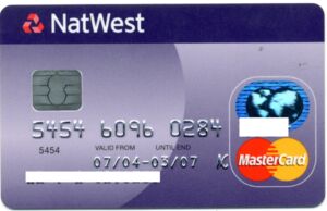 Bank Card: NatWest Mastercard (National Westminster Bank, United ...