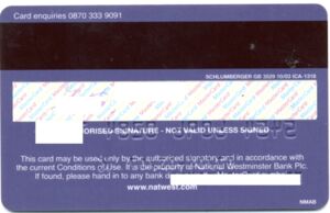 Bank Card: NatWest Mastercard (National Westminster Bank, United ...