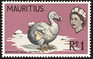 Stamp: Dodo (Raphus cucullatus) (Mauritius(Bird Definitives (New Colors ...