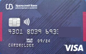 Cartões de bancos: UB Card (Ural Bank of Reconstruction and Development ...