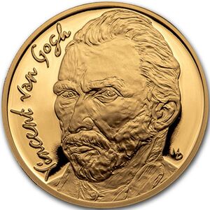 Coin: 25 Dollars (Famous Artist: Vincent van Gogh) (Niue(Numismatic ...