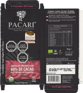 Chocolate Wrapper: Pacari Organic Chocolate 60% cacao (Productos SKS ...