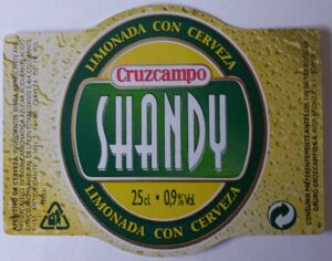 Drink Label: Shandy Cruzcampo (Heineken España S.A., Spain(Shandy) Col ...