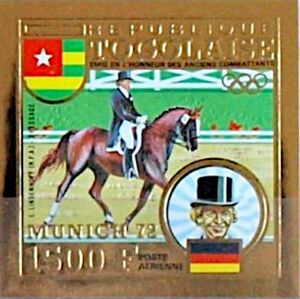 Stamp: Liselott Linsenhoff (Germany) (Togo(Summer Olympic Games 1972 ...