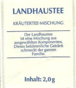 Tea Bag: Landhaustee, bs D-26491, 01219610 (Marco Polo, Germany ...