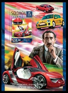 Stamp: Louis Renault (1877-1944) (Solomon Islands(Louis Renault (2014 ...